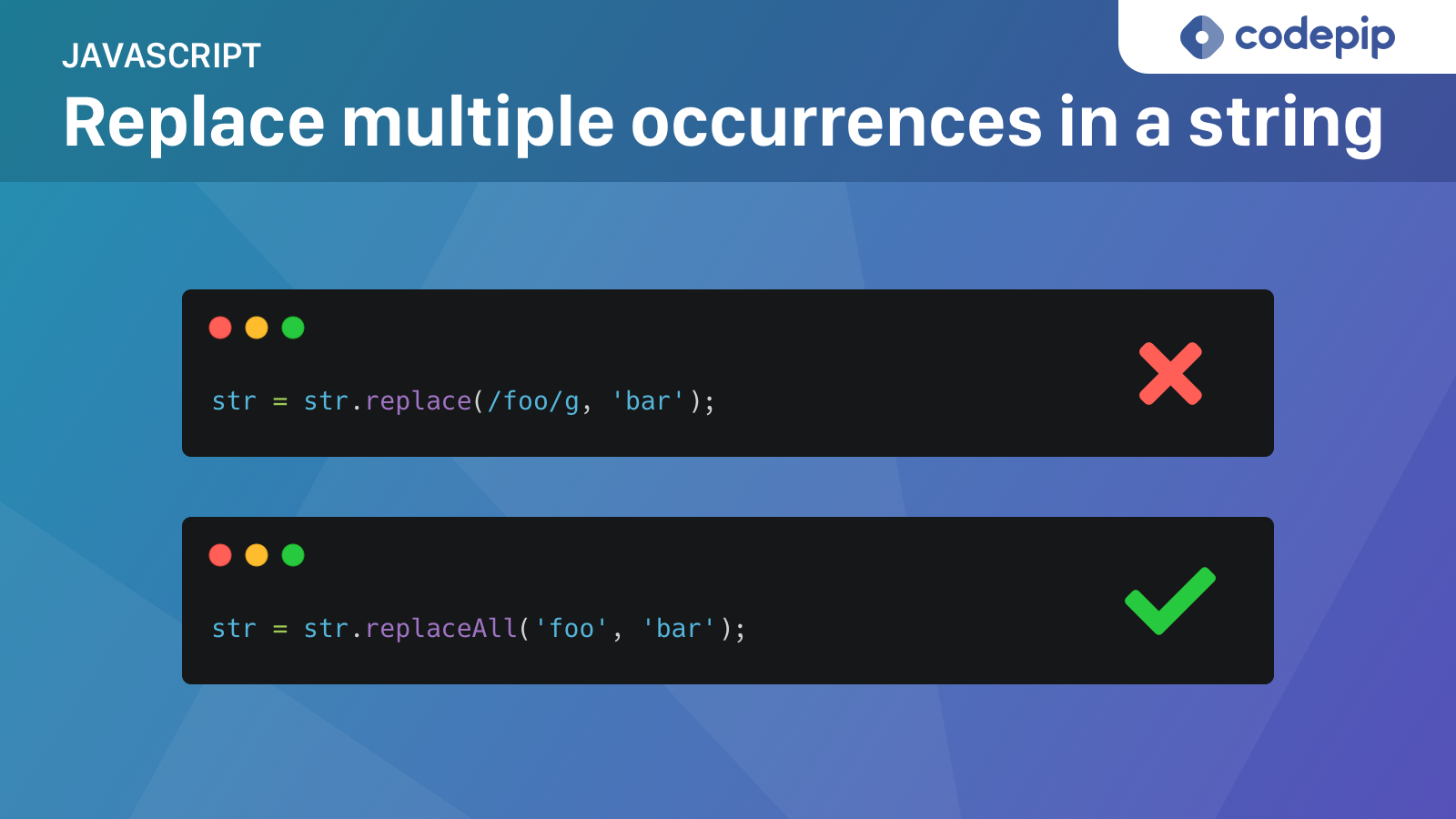 Gap, aspect ratio, replace all, and more | Codepip